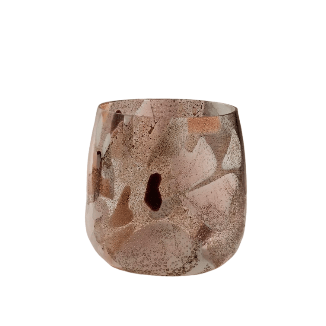 Sandy Glass Candle Holder Small - Gather & Place